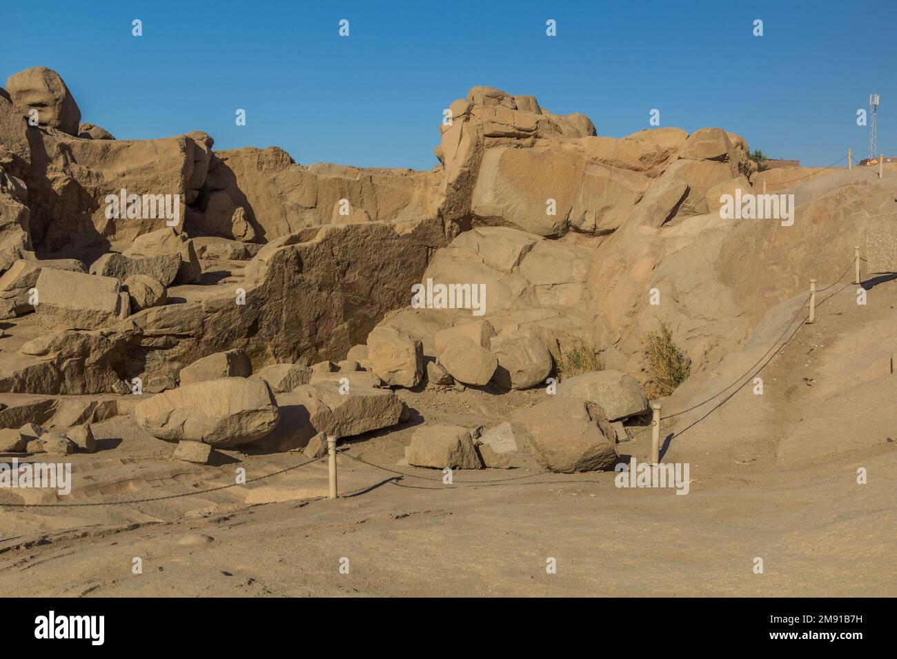 Quarry at the Unfinished obelisk in Aswan, Egypt Stock Photo - Alamy