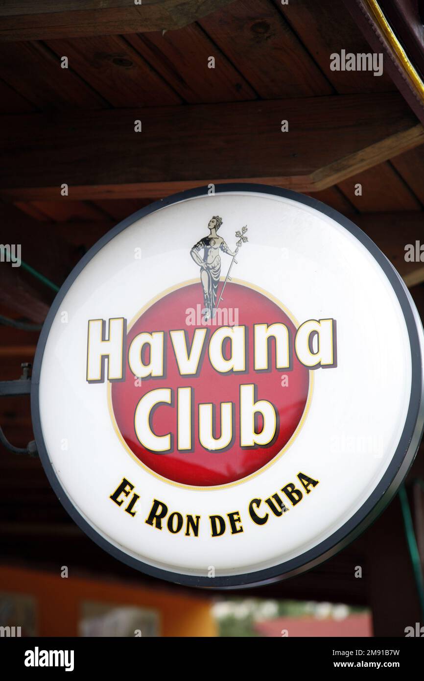 Havana Club, neon light sign, Havana, Cuba Stock Photo - Alamy