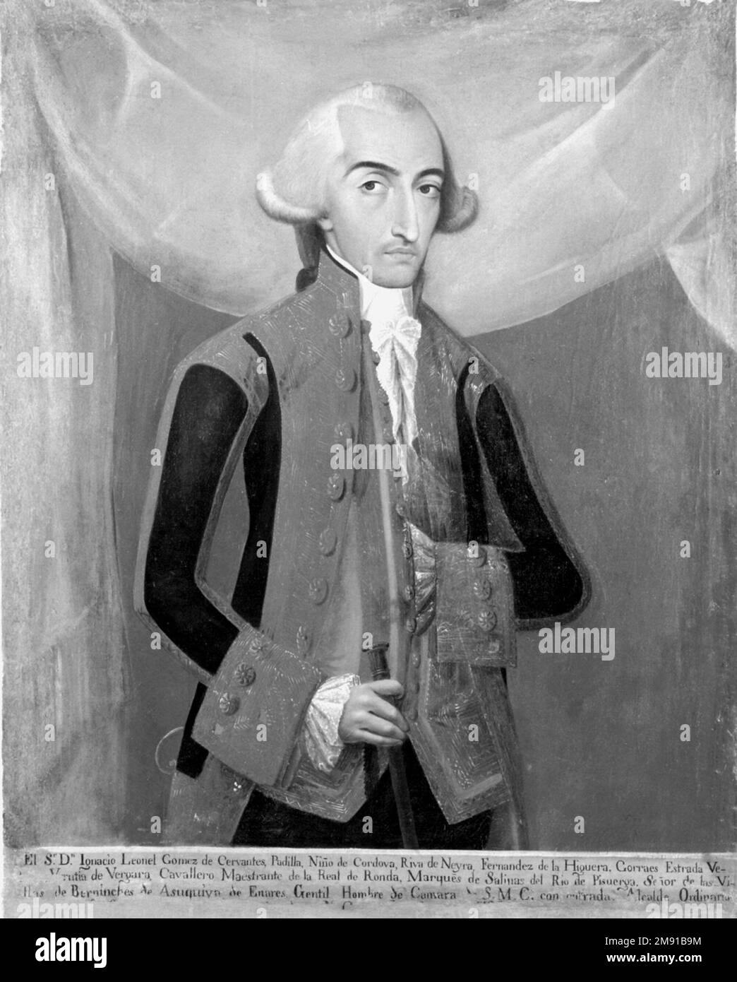 Don ignacio leonel gomez cervantes Black and White Stock Photos ...