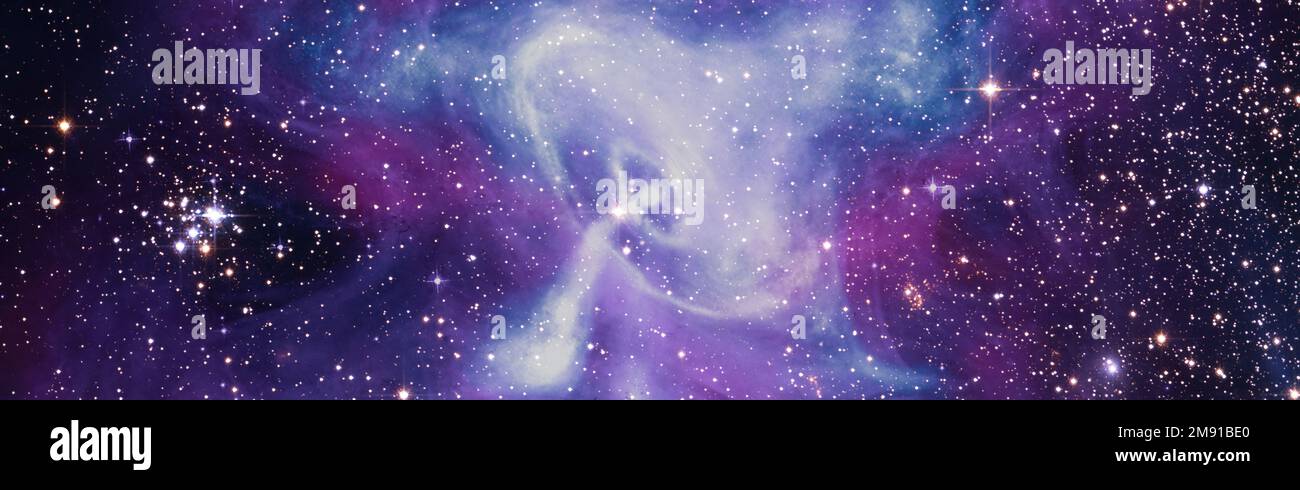 Colorful Starry Night Sky Outer Space background . Space scene with ...