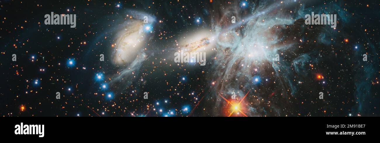 Colorful Starry Night Sky Outer Space background . Space scene with ...