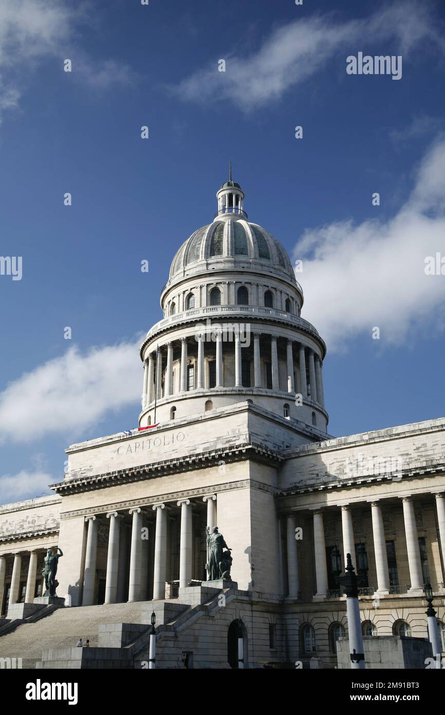 Capitolio Nacional, the National Capital building, Havana, Cuba Stock ...