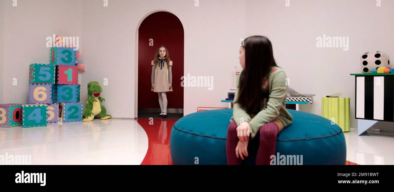 VIOLET MCGRAW and AMIE DONALD in M3GAN (2022), directed by GERARD ...