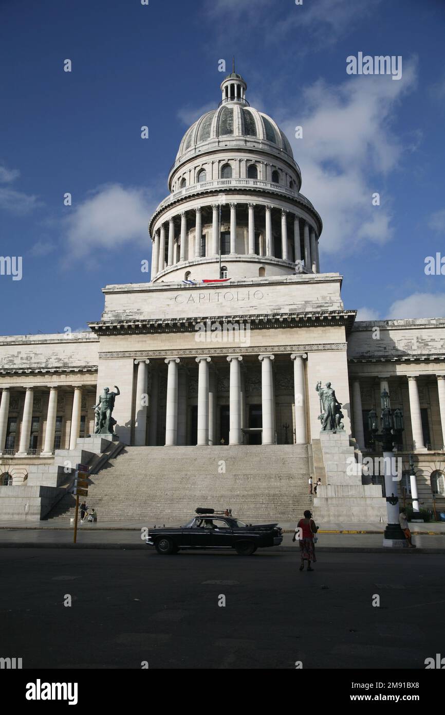 Capitolio Nacional, the National Capital building, Havana, Cuba Stock ...
