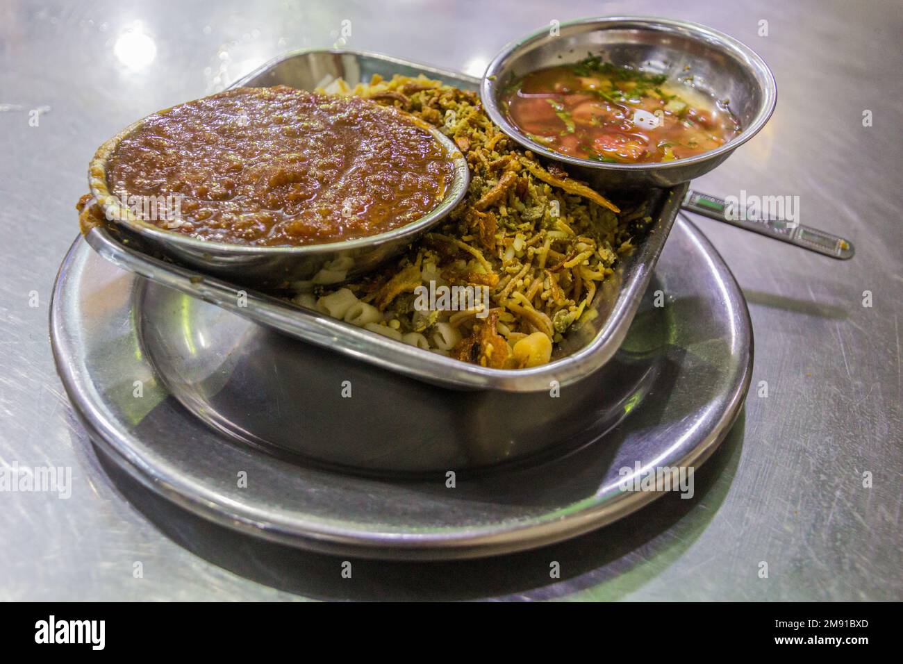Koshari, typical meal of Egypt Stock Photo - Alamy