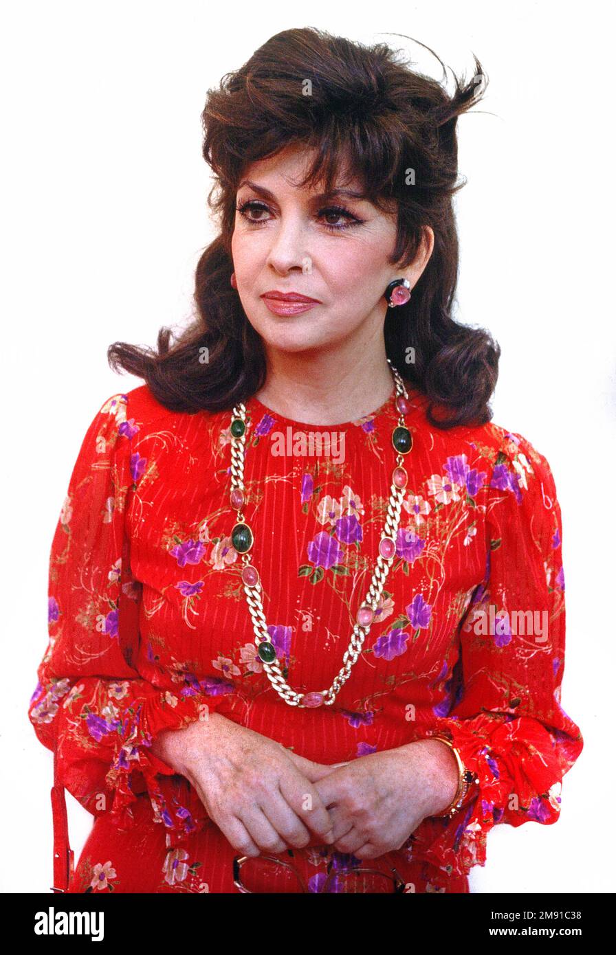 Rome, Italien. 16th Jan, 2023. The Italian actress Gina Lollobrigida ...