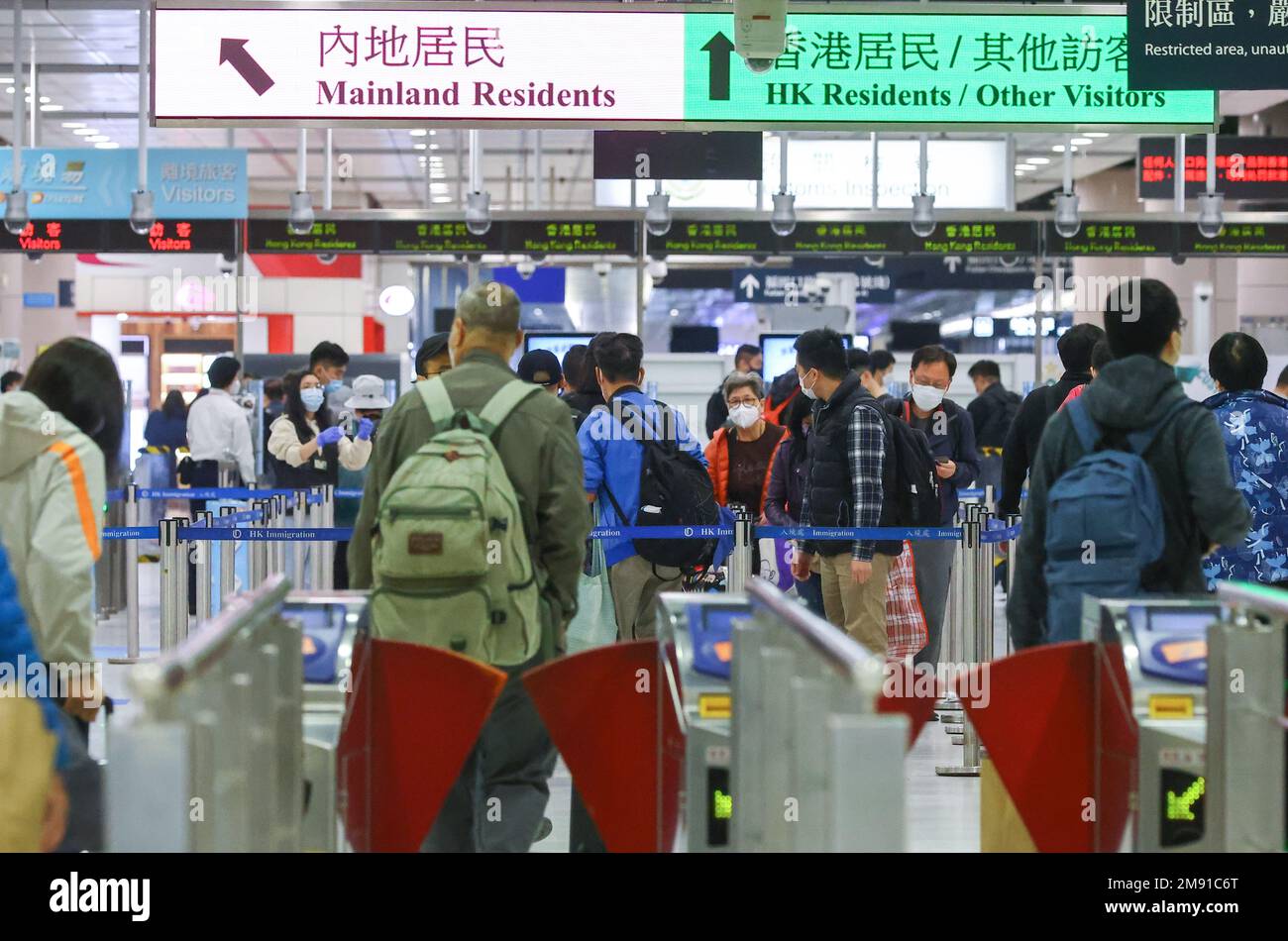 First working day of border reopening at the Lok Ma Chau rail ...