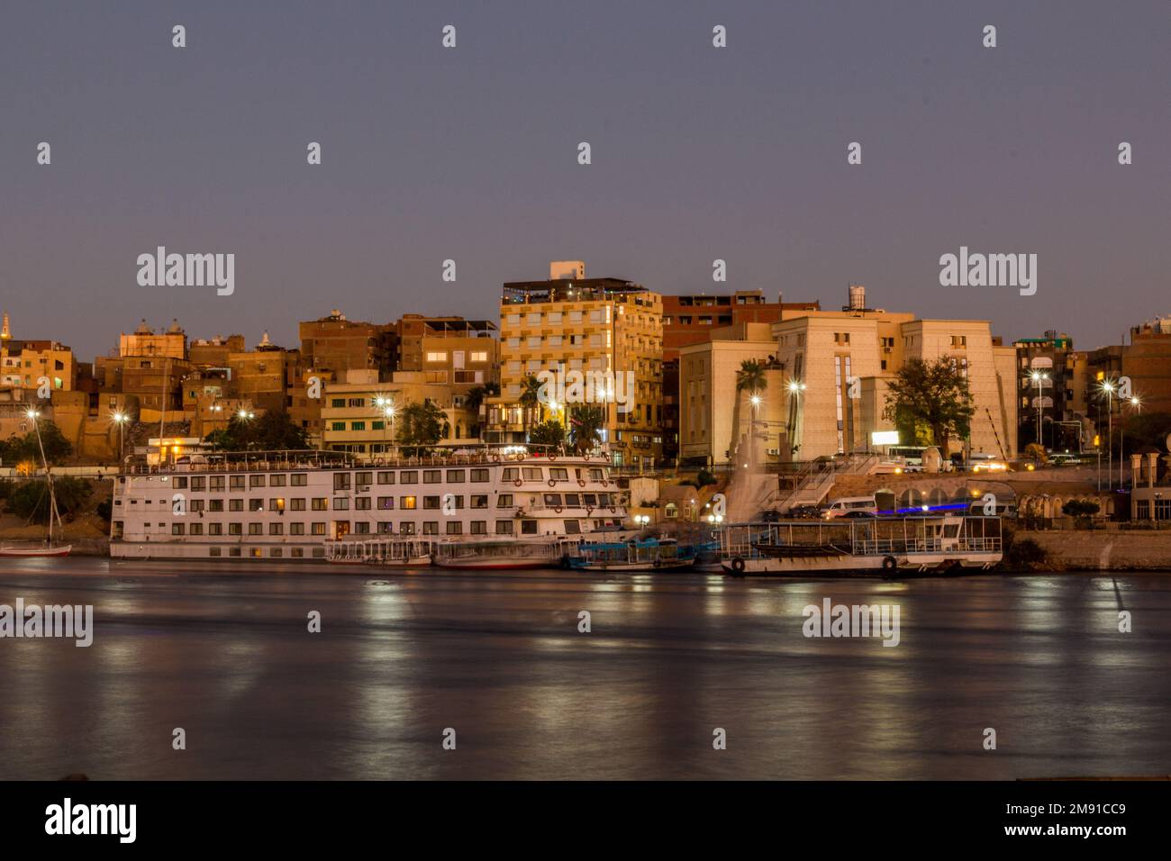 Egypt river nile cruise night hi-res stock photography and images - Alamy
