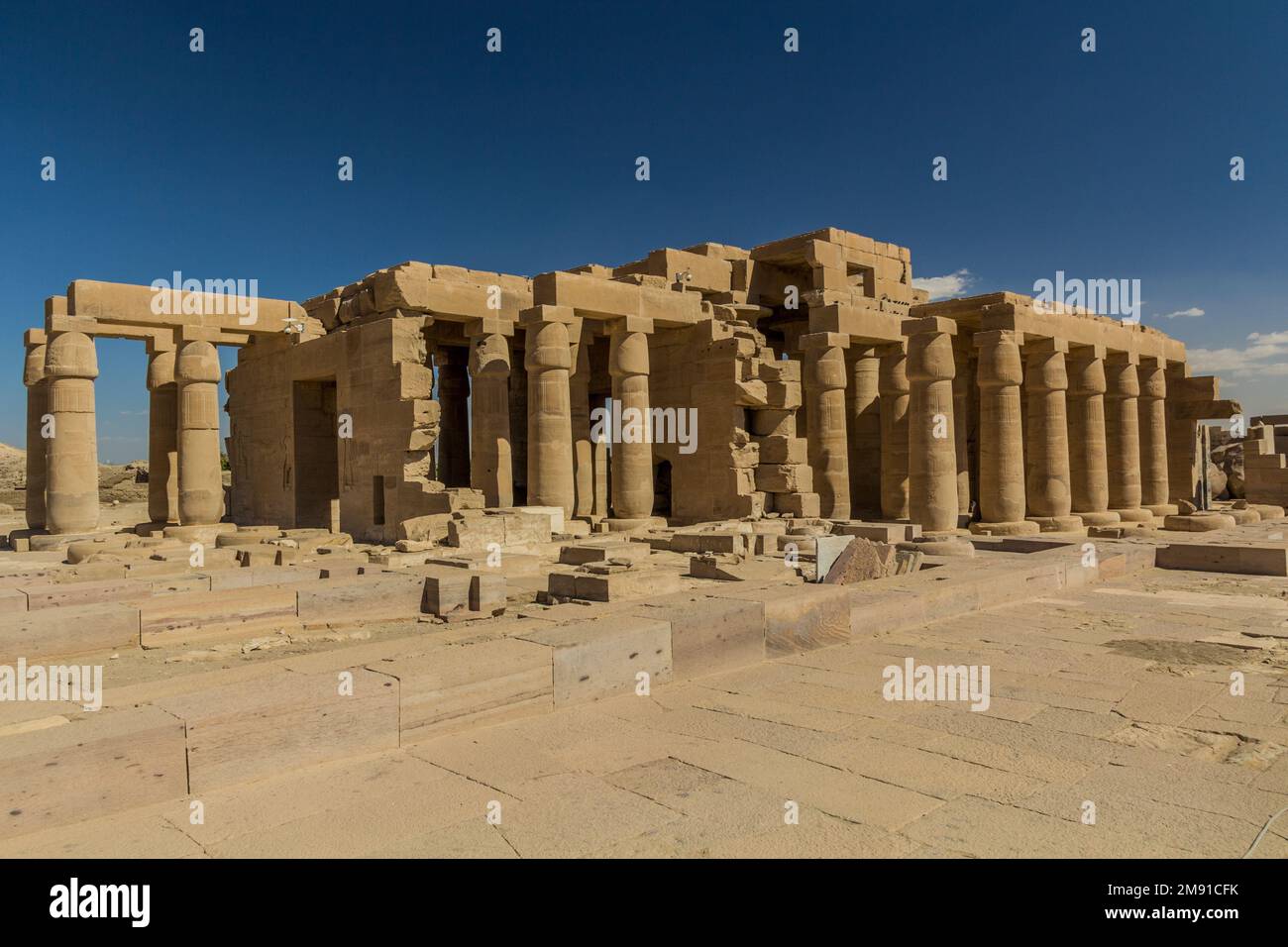 Ramesseum (Mortuary temple of Ramesses II) at the Theban Necropolis ...