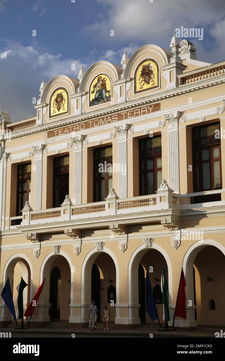 Colonial style buildings, Cienfuegos, Cuba Stock Photo - Alamy