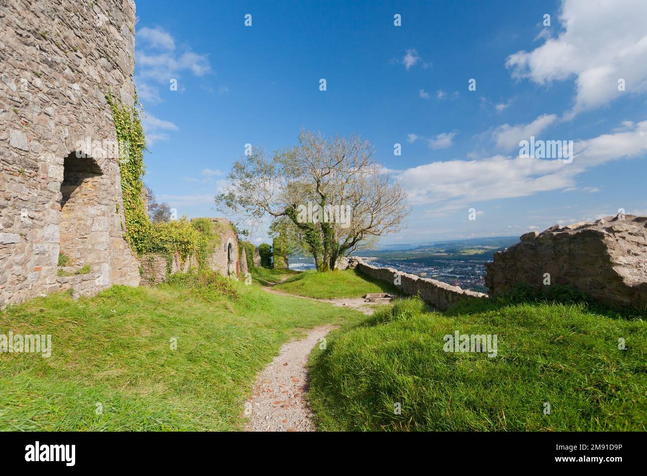 Hohentwiel Castle ruins near city of Singen, Germany Stock Photo - Alamy