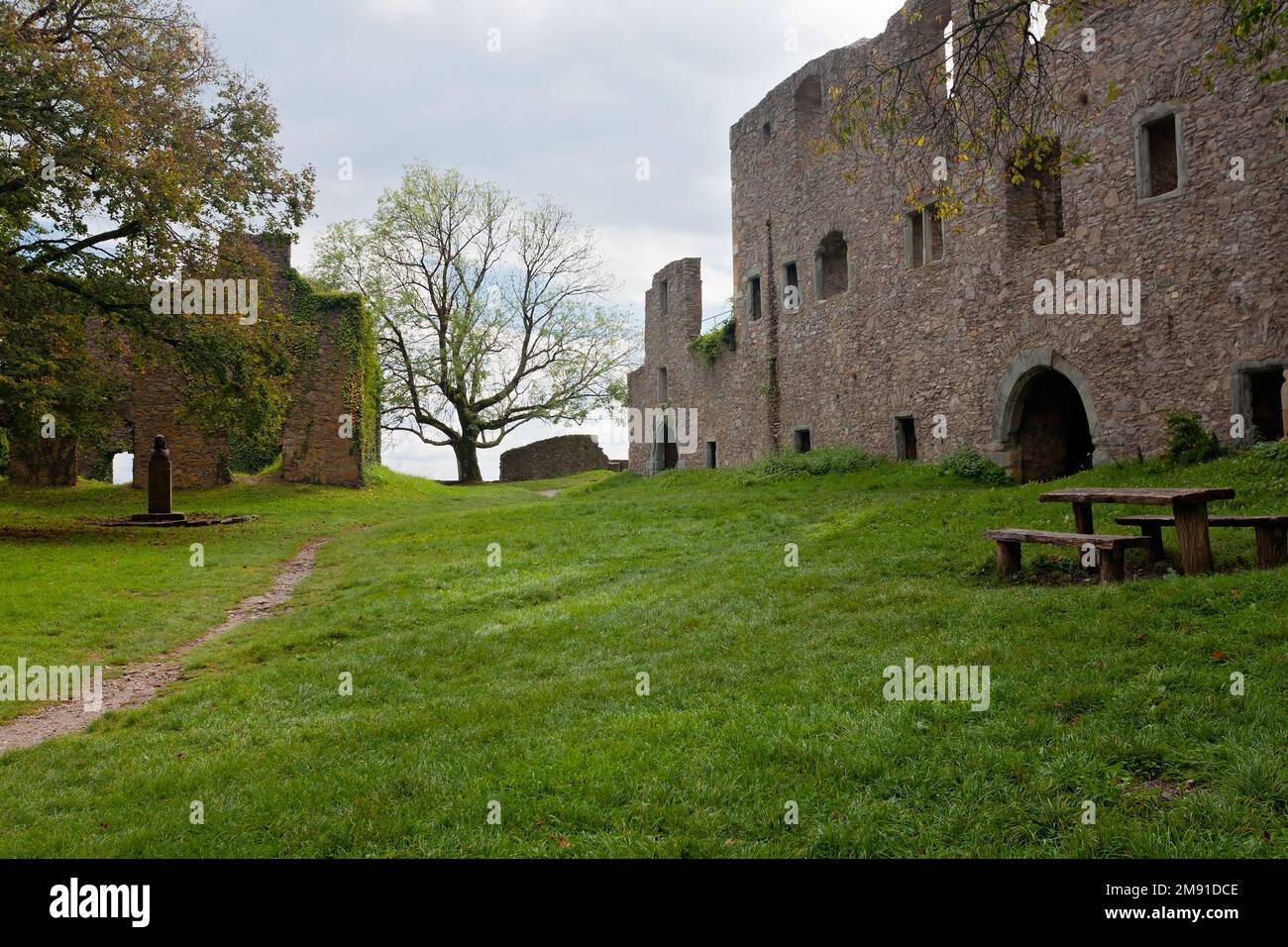 Hohentwiel Castle ruins near city of Singen, Germany Stock Photo - Alamy