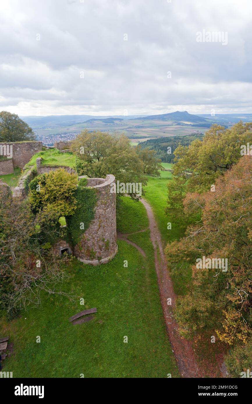 Hohentwiel Castle ruins near city of Singen, Germany Stock Photo - Alamy