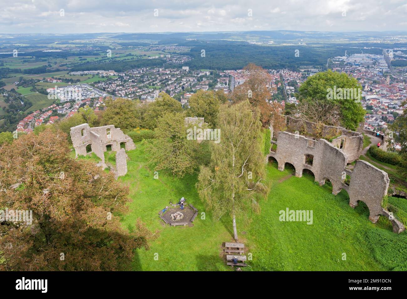 Hohentwiel Castle ruins near city of Singen, Germany Stock Photo - Alamy