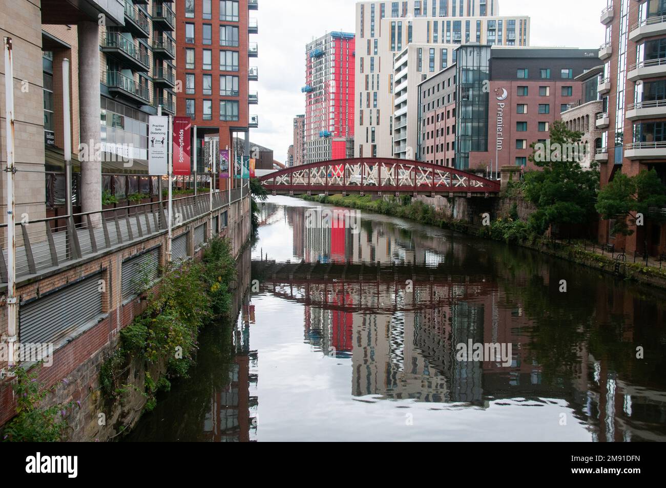Around the UK - River Irwell passing Spinningfields, Manchester City ...