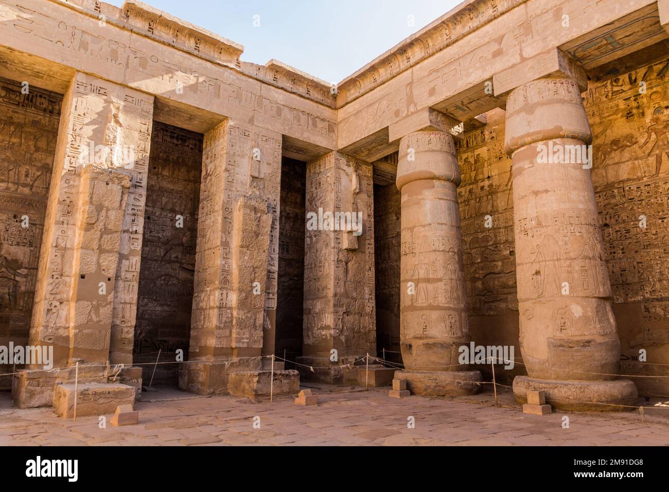 Decorations of Medinet Habu (Mortuary temple of Ramesses III) at the ...