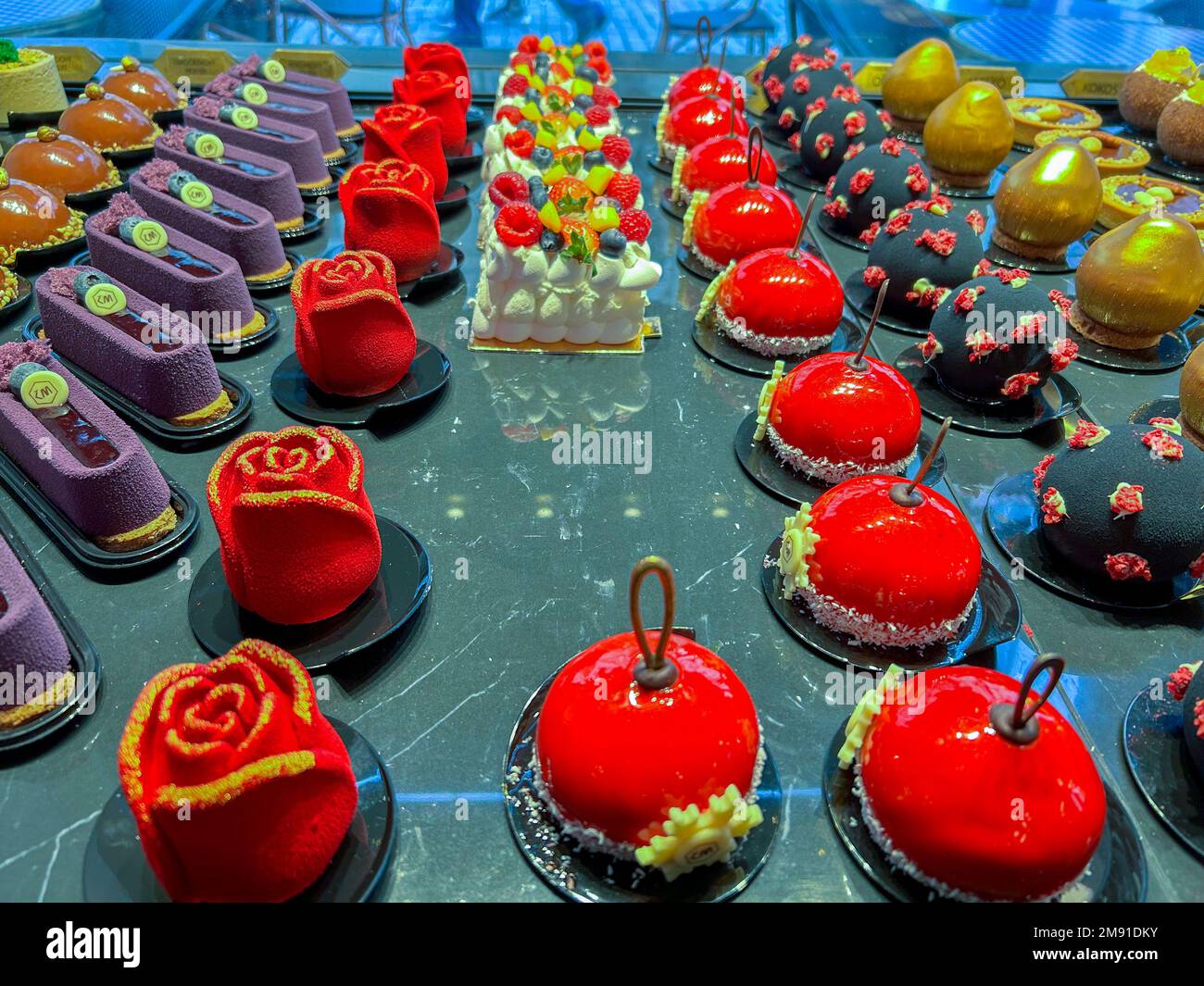 Prague, Czech Republic, Detail, Close up, Czech Pastries on DIsplay in ...