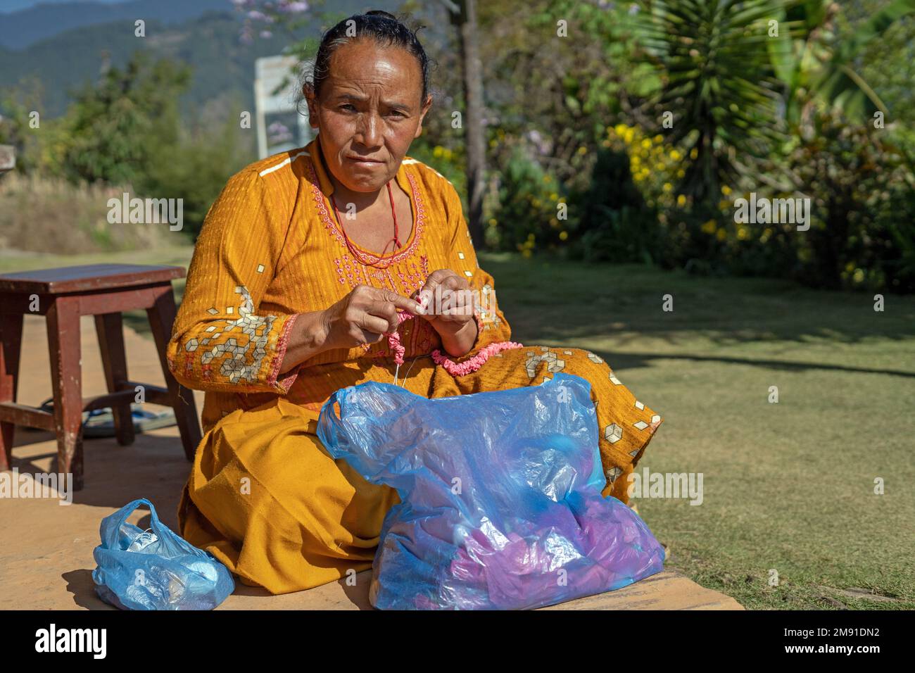 Dolakha District, Nepal - December 2022 - Nepal Woman at home in the ...