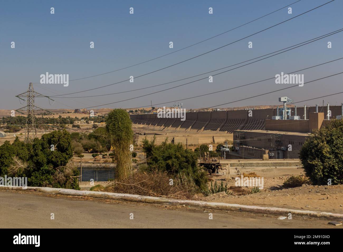 View of the Aswan Low Dam, Egypt Stock Photo - Alamy