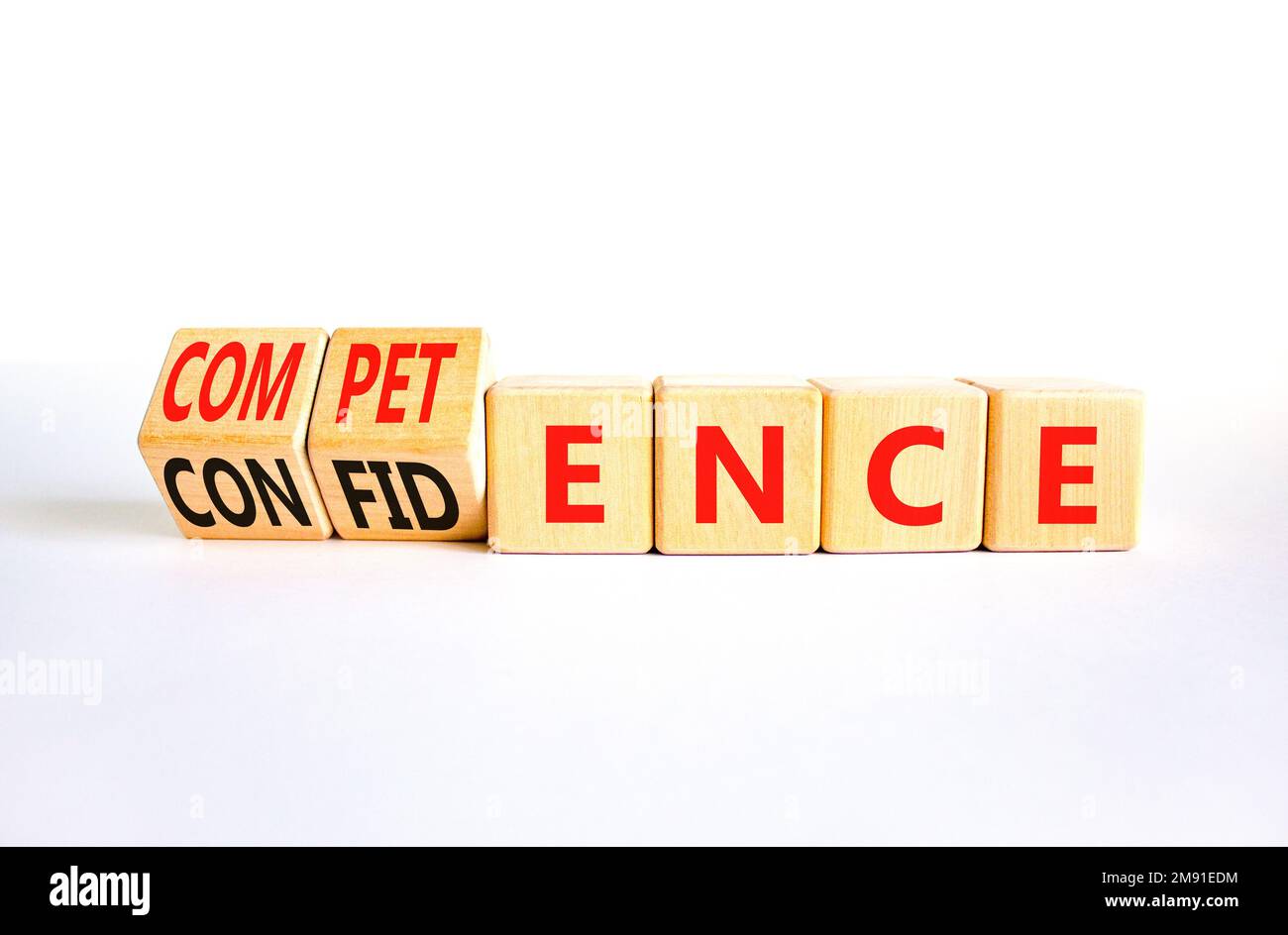 Competence and confidence symbol. Concept word Competence Confidence on ...