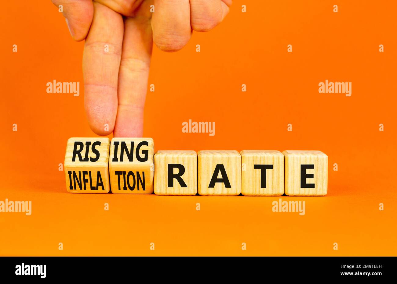 Inflation or rising rate symbol. Concept word Inflation rate Rising ...