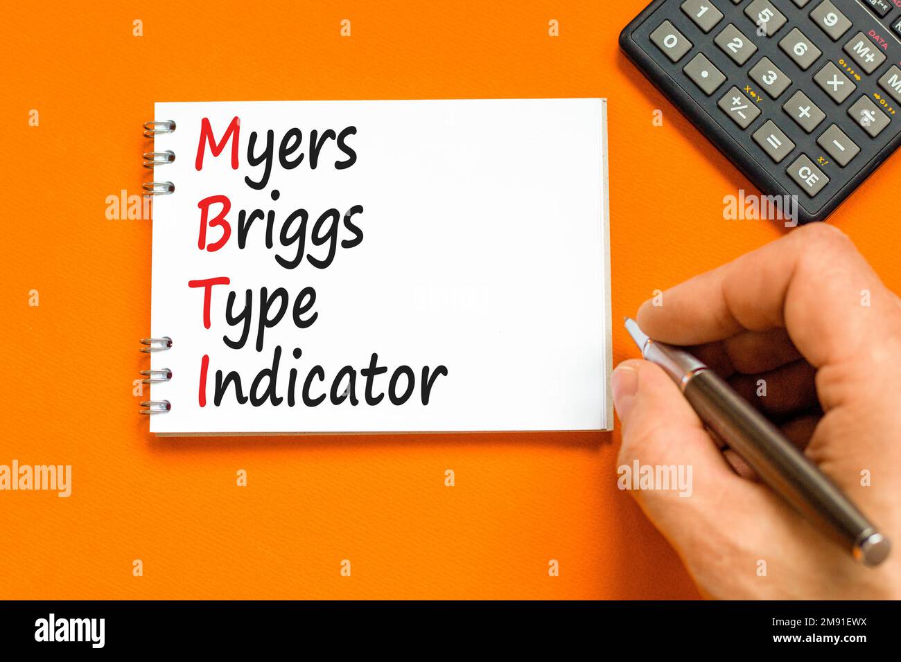 MBTI Myers Briggs type indicator symbol. Concept words MBTI Myers ...