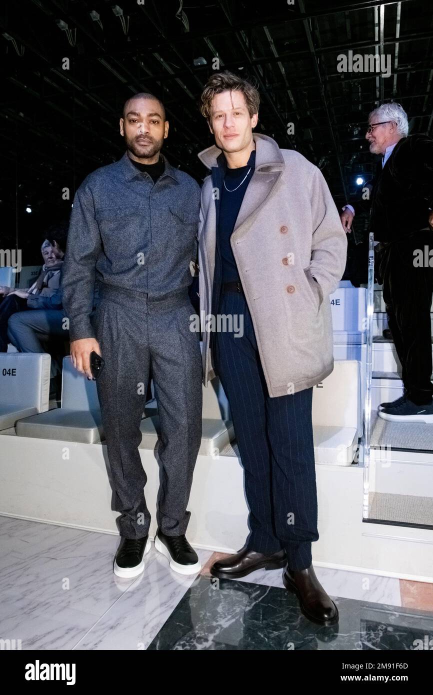 Kane Robinson , James Norton Milan Fashion Week - Men F/W 23-24 Giorgio ...