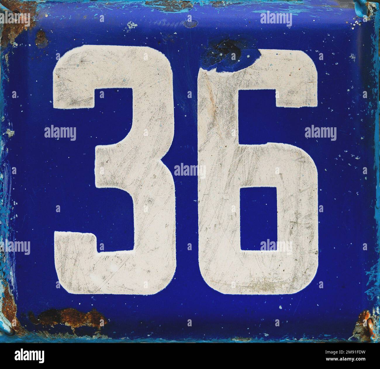 old house address number plate 36 Stock Photo - Alamy