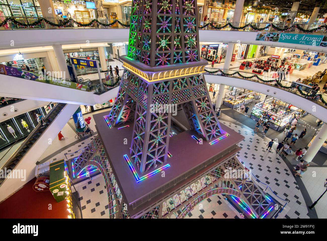 inside the Shopping Mall Terminal 21 in the city of Pattaya in the ...