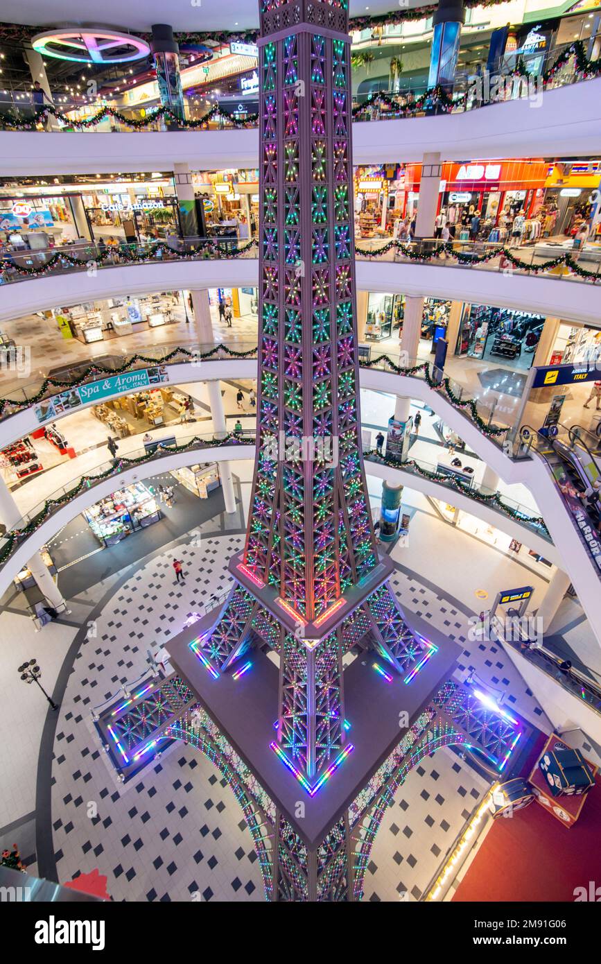 inside the Shopping Mall Terminal 21 in the city of Pattaya in the ...
