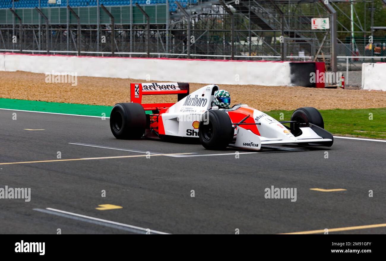 Demonstration hosted by Ignition GP 90S F1, of a 1992 McLaren MP4/7 ...