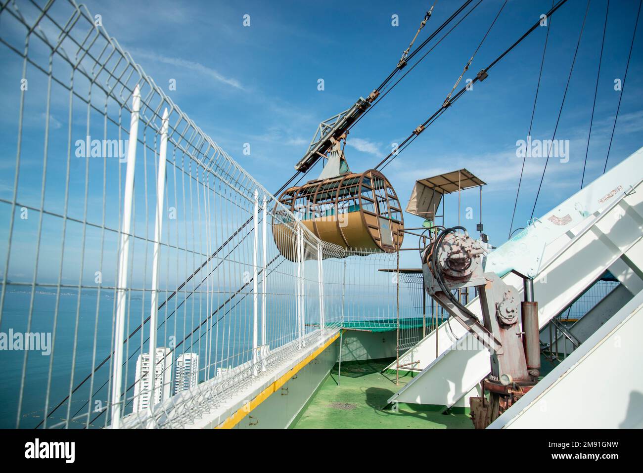 the cable car of the Pattaya Park Tower in the city of Jomtien near ...