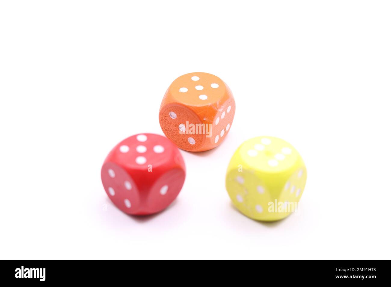 Yellow dice Cut Out Stock Images & Pictures - Alamy