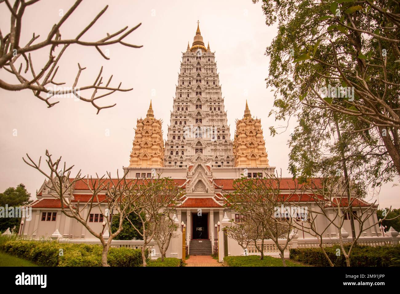the Wat Yannasangwararam Woramahawihan near the city of Pattaya in the ...