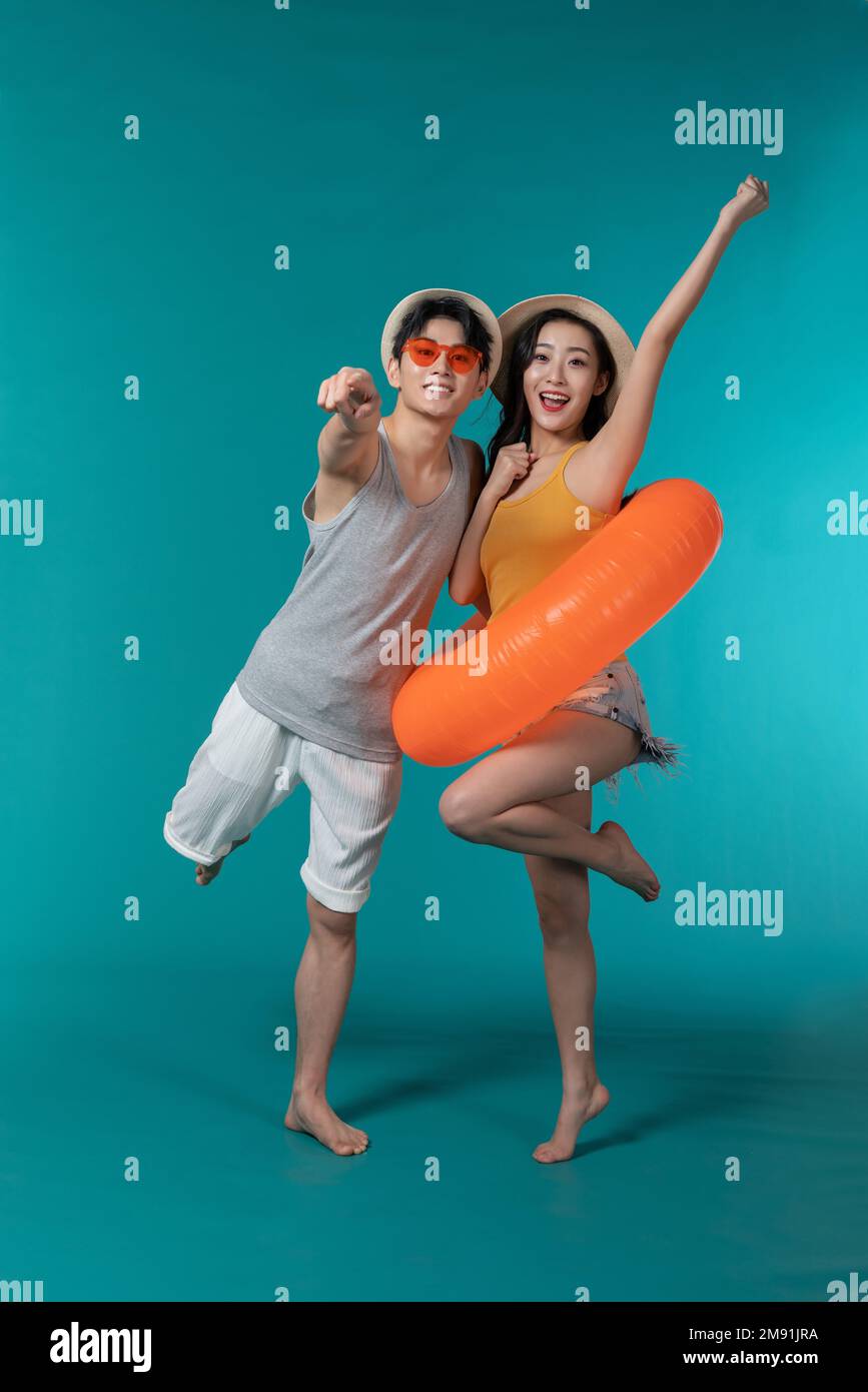 Take summer modelling young lovers Stock Photo - Alamy