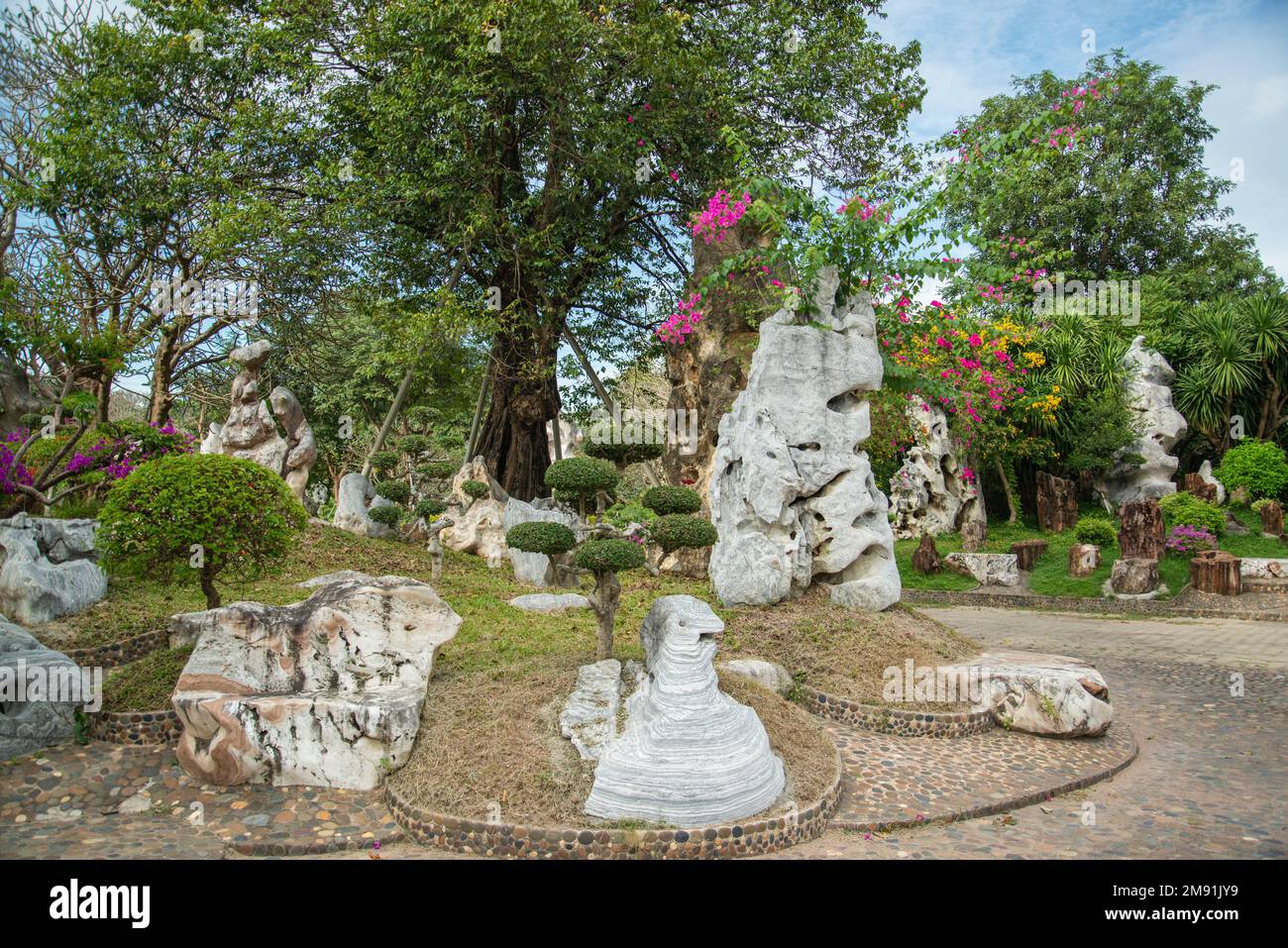 The Million Years Stone Park near the city of Pattaya in the Province ...