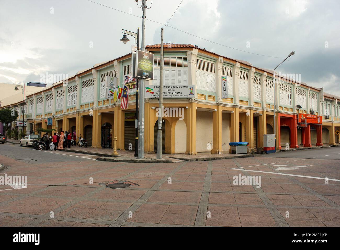 Georgetown, Penang, Malaysia - November 2012: Vintage colonial ...