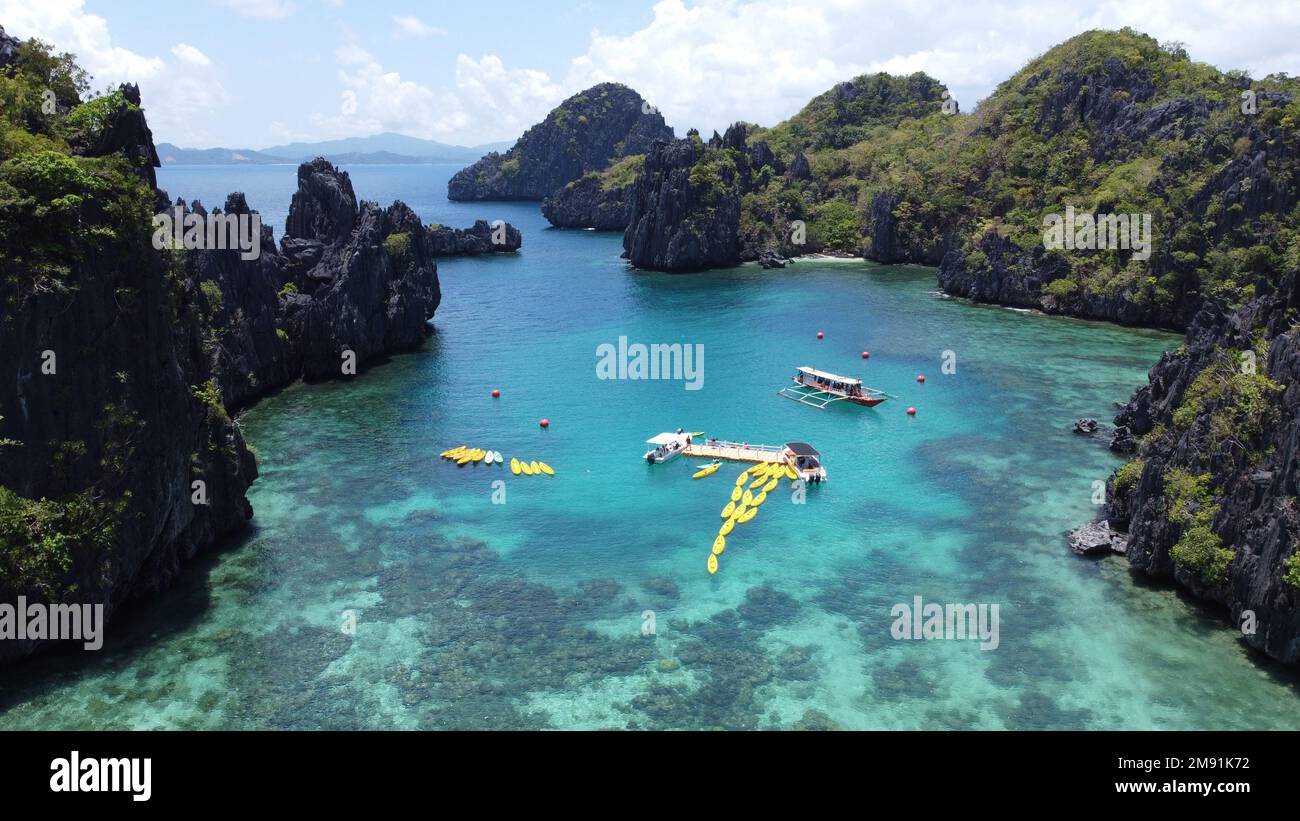 Bacuit Bay Philippines Drone View Stock Photo - Alamy
