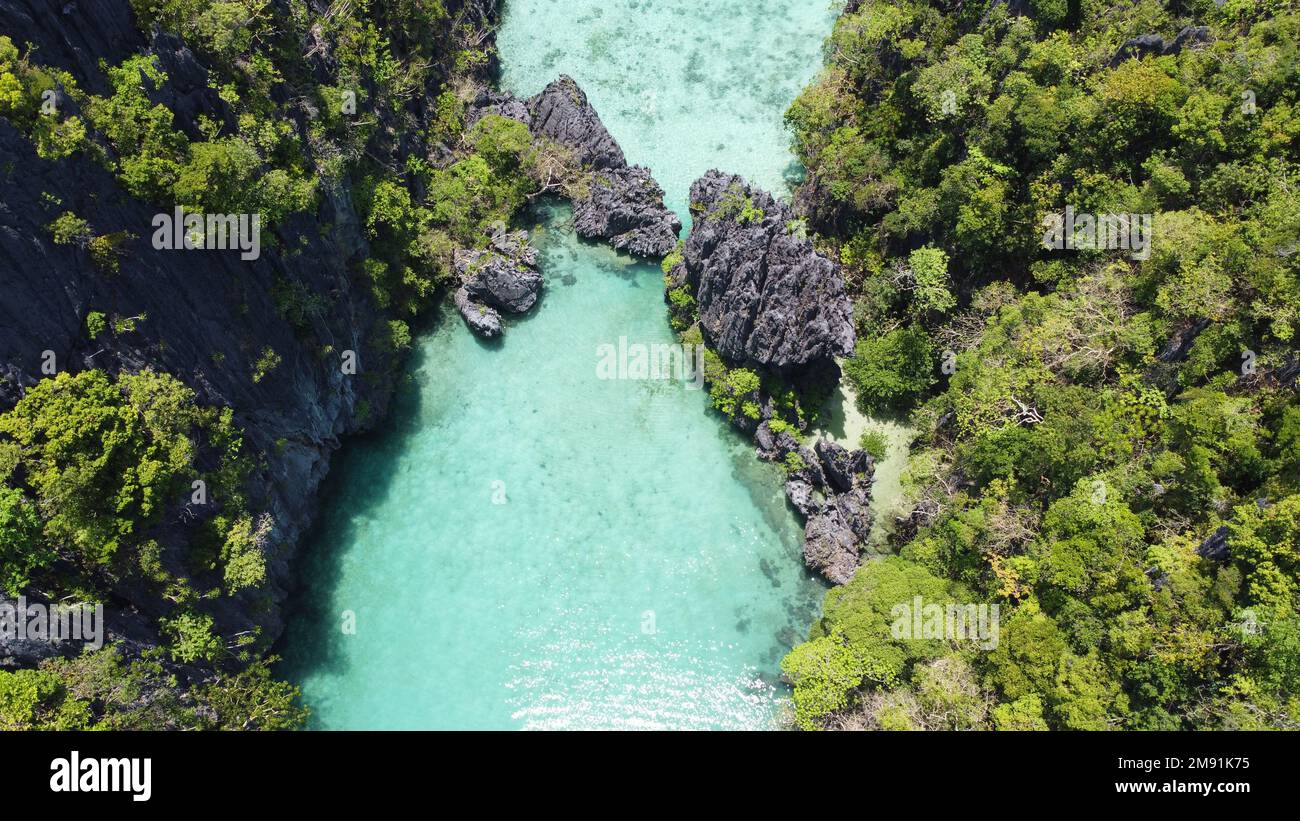 Bacuit Bay Philippines Drone View Stock Photo - Alamy