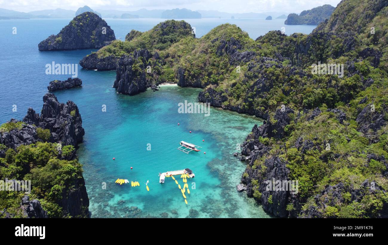 Bacuit Bay Philippines Drone View Stock Photo - Alamy