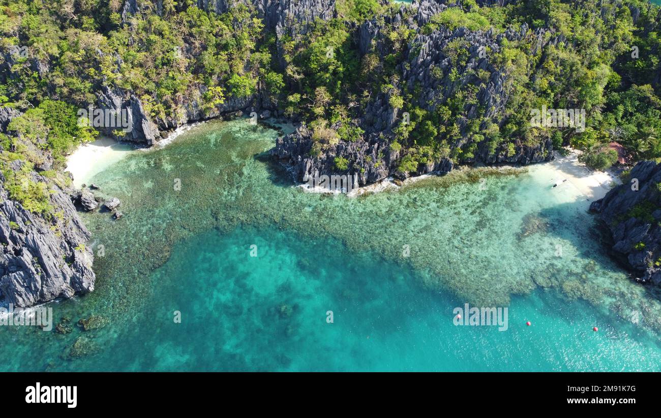Bacuit Bay Philippines Drone View Stock Photo - Alamy