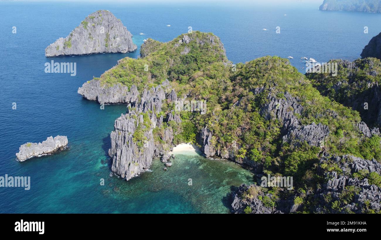 Bacuit Bay Philippines Drone View Stock Photo - Alamy