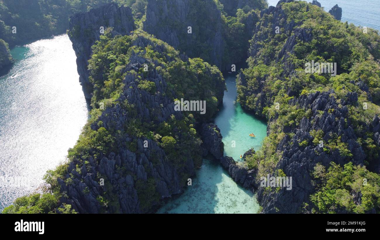 Bacuit Bay Philippines Drone View Stock Photo - Alamy