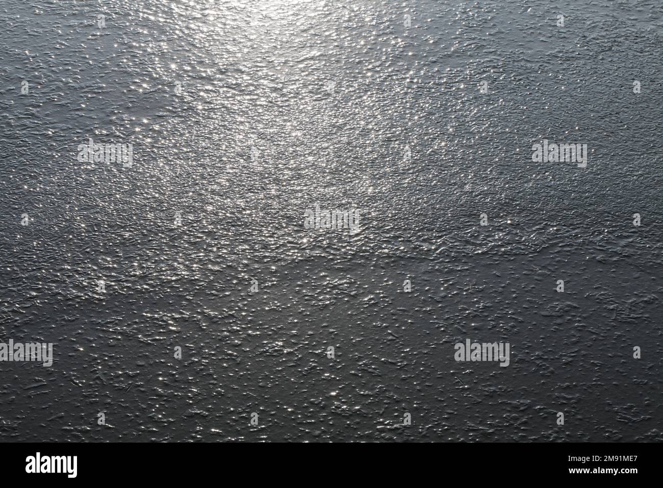 Frozen lake, structures of the water surface Stock Photo - Alamy