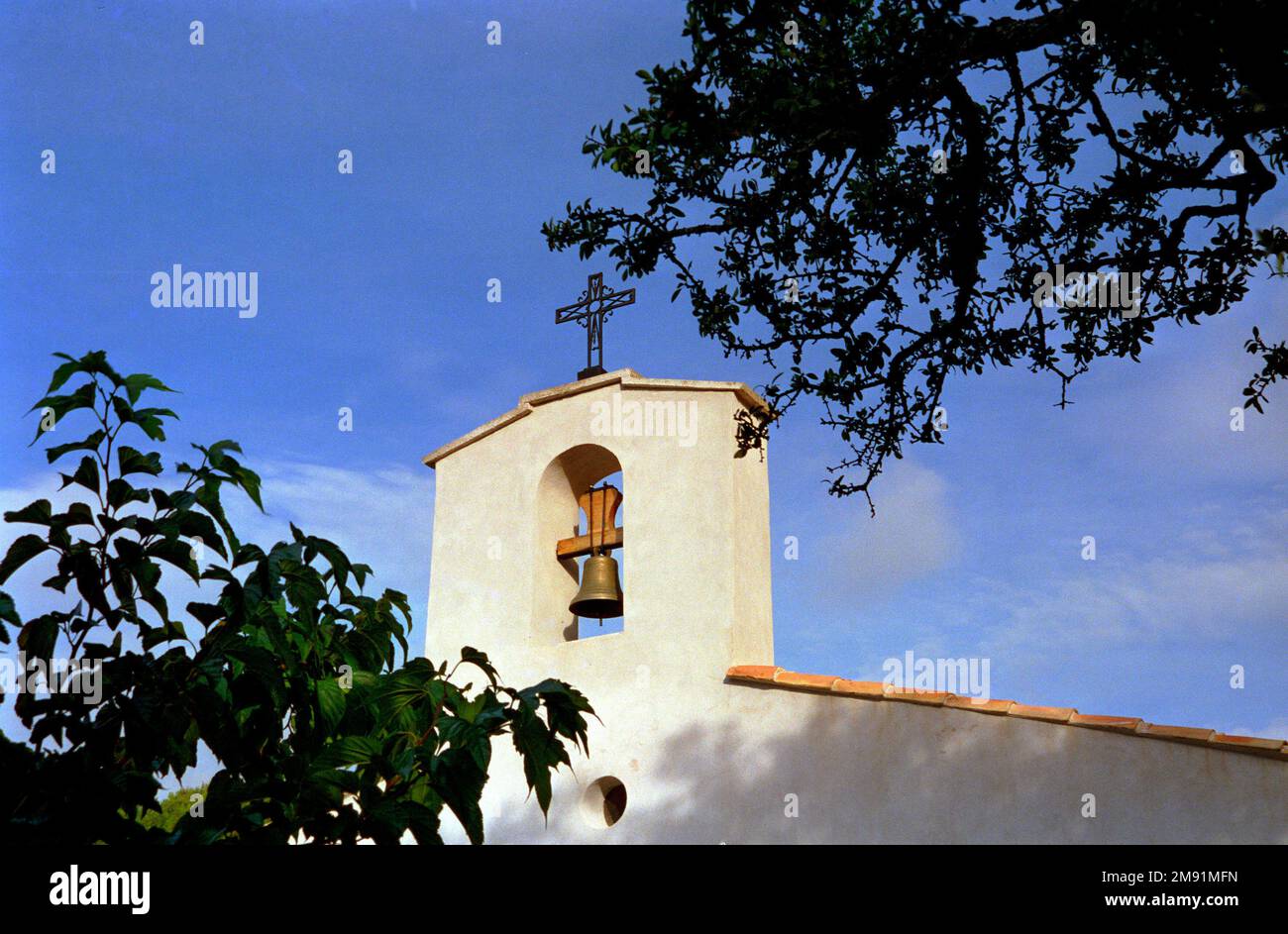 Small chapel the least populated hamlet of Riboux in the Var Provence ...