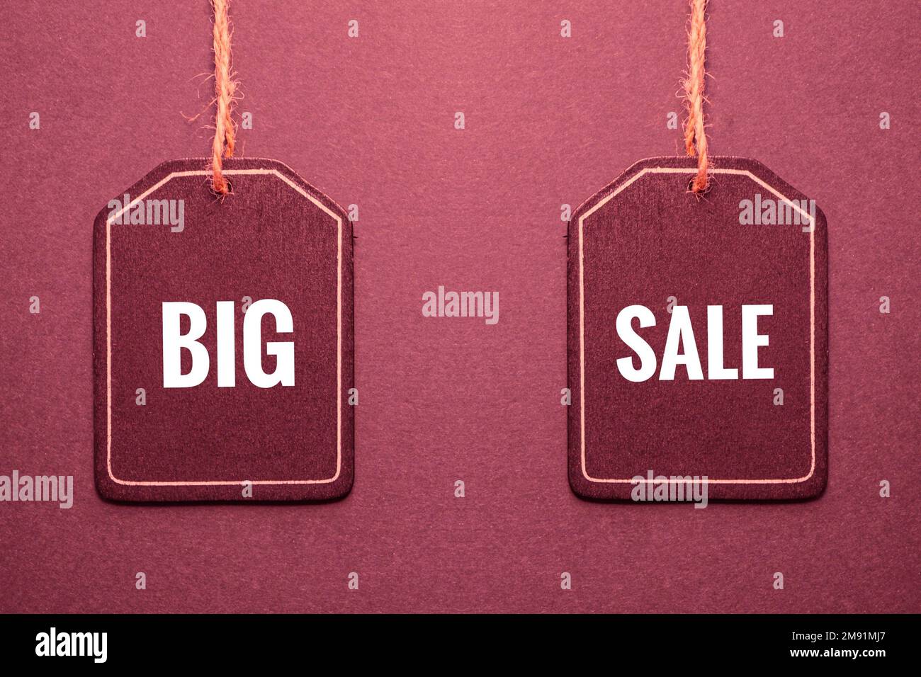 red price tag with sale sign on the red background, red mockup Stock ...