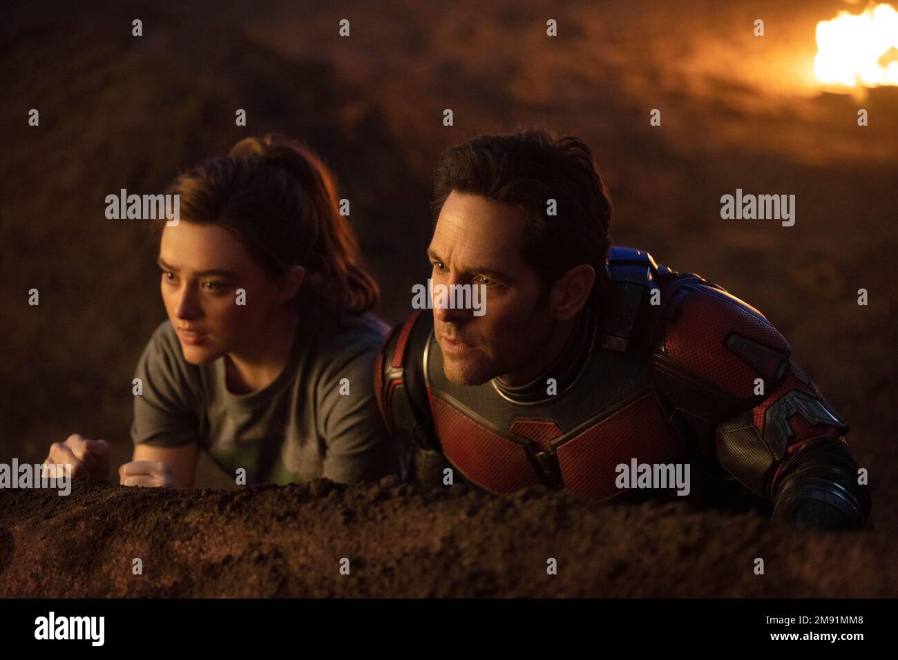 Ant-Man and the Wasp Quantumania film Kathryn Newton, Paul Rudd Stock Photo - Alamy
