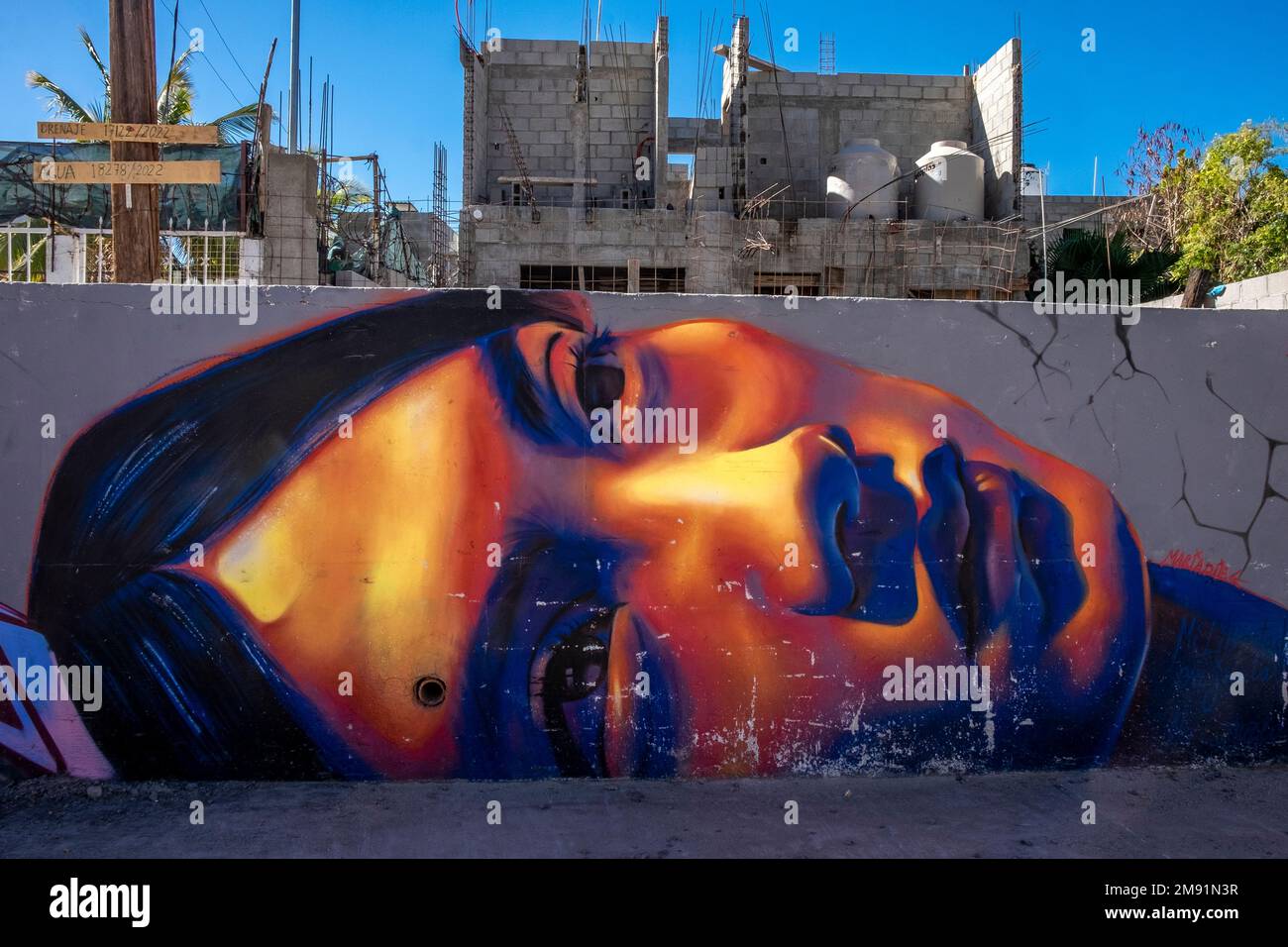 Colorful street art, La Paz, Baja California, Mexico Stock Photo - Alamy