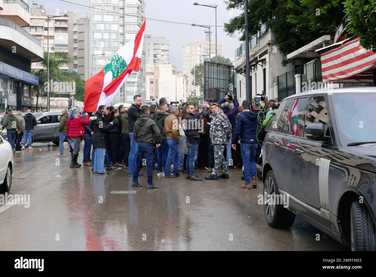 Relatives of port blast's victims gather in front of Verdun police ...