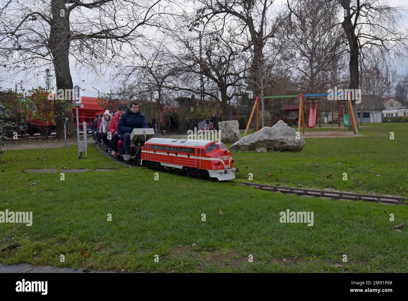 The miniature railway at the Hungarian Railway Museum Budapest ...